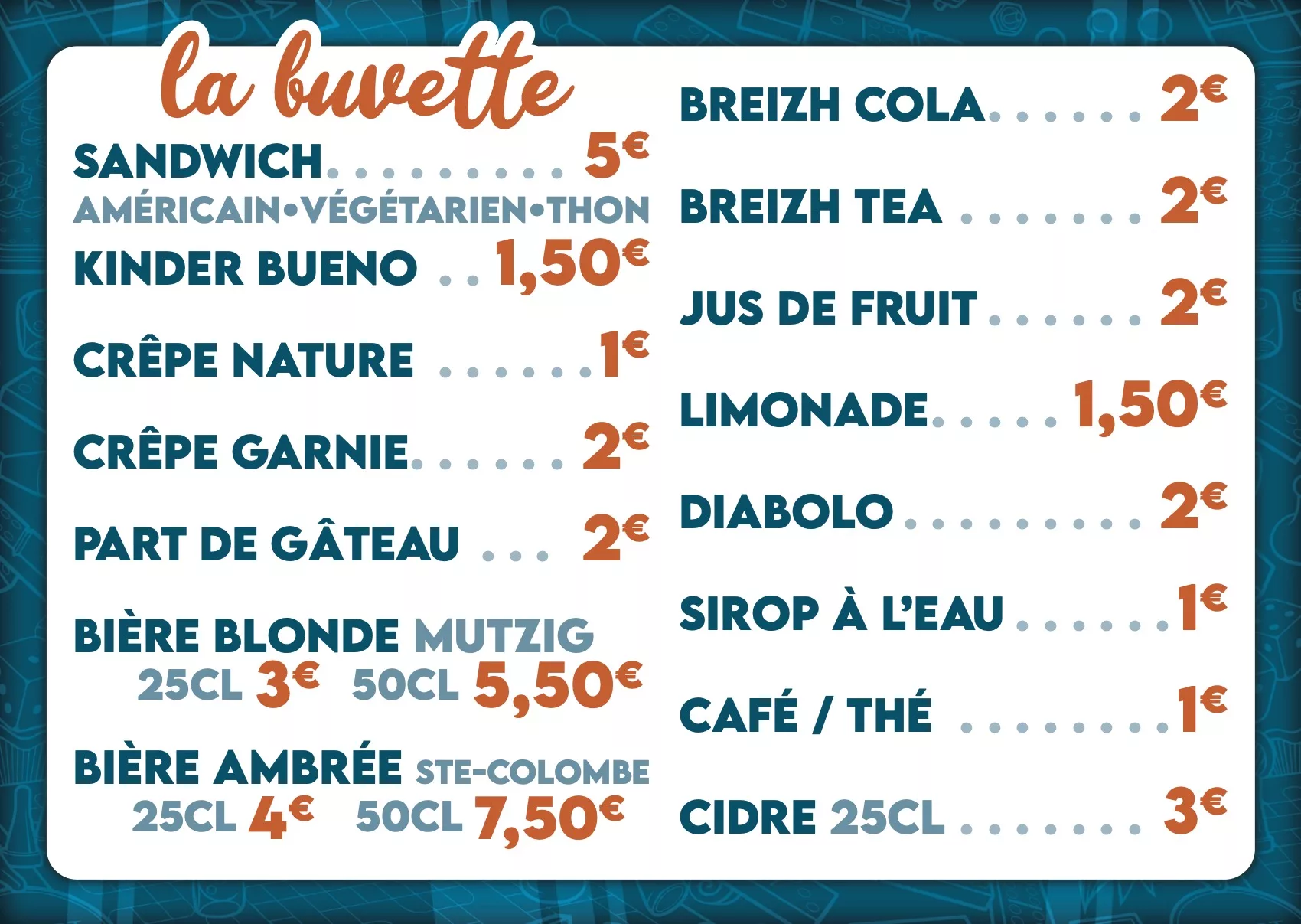 Buvette - Rennes en Jeux